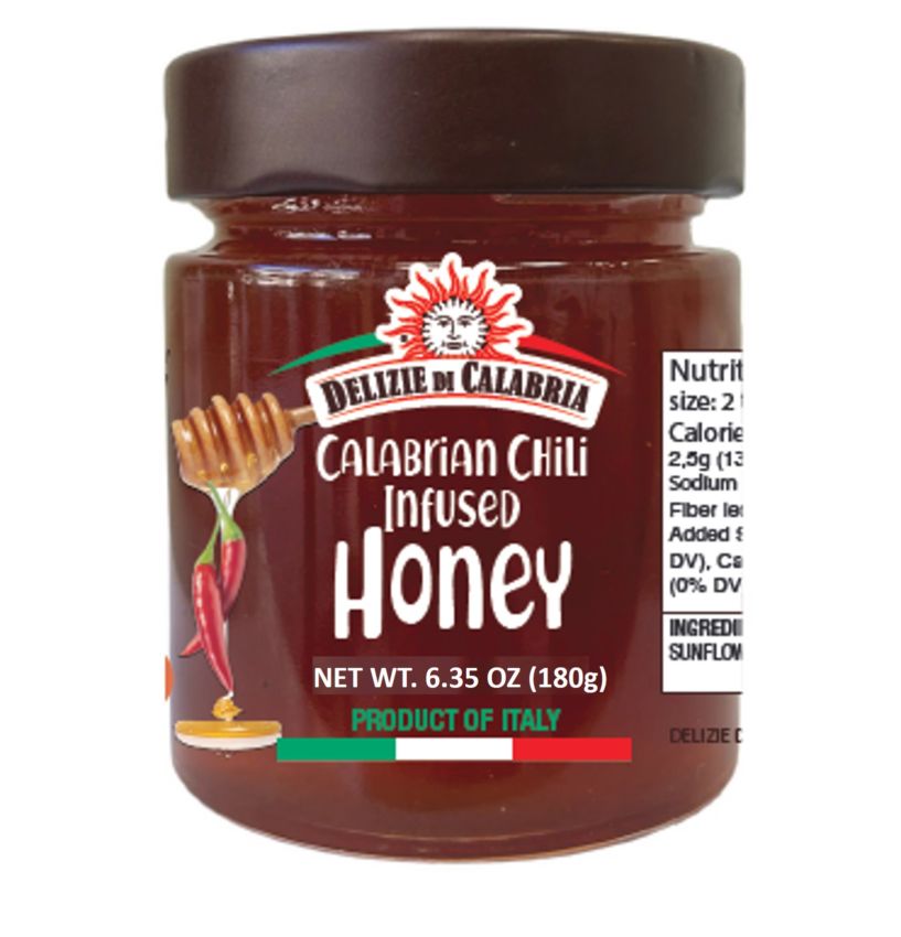 Delizie di Calabria Calabrian Chili Infused Honey jar. Italian food ...